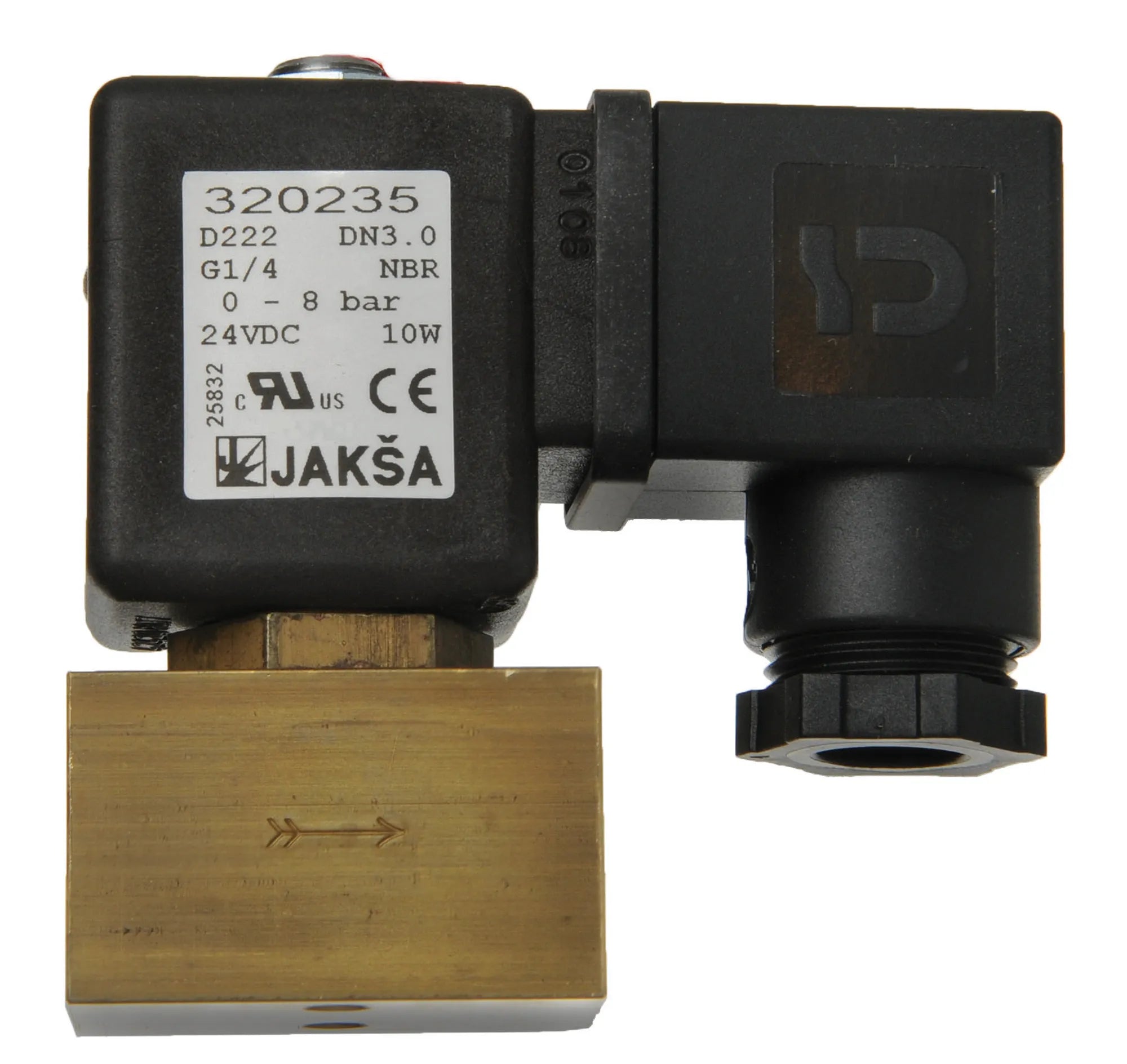 Magnetventil tryckluft 24VDC G1/4" – Germ